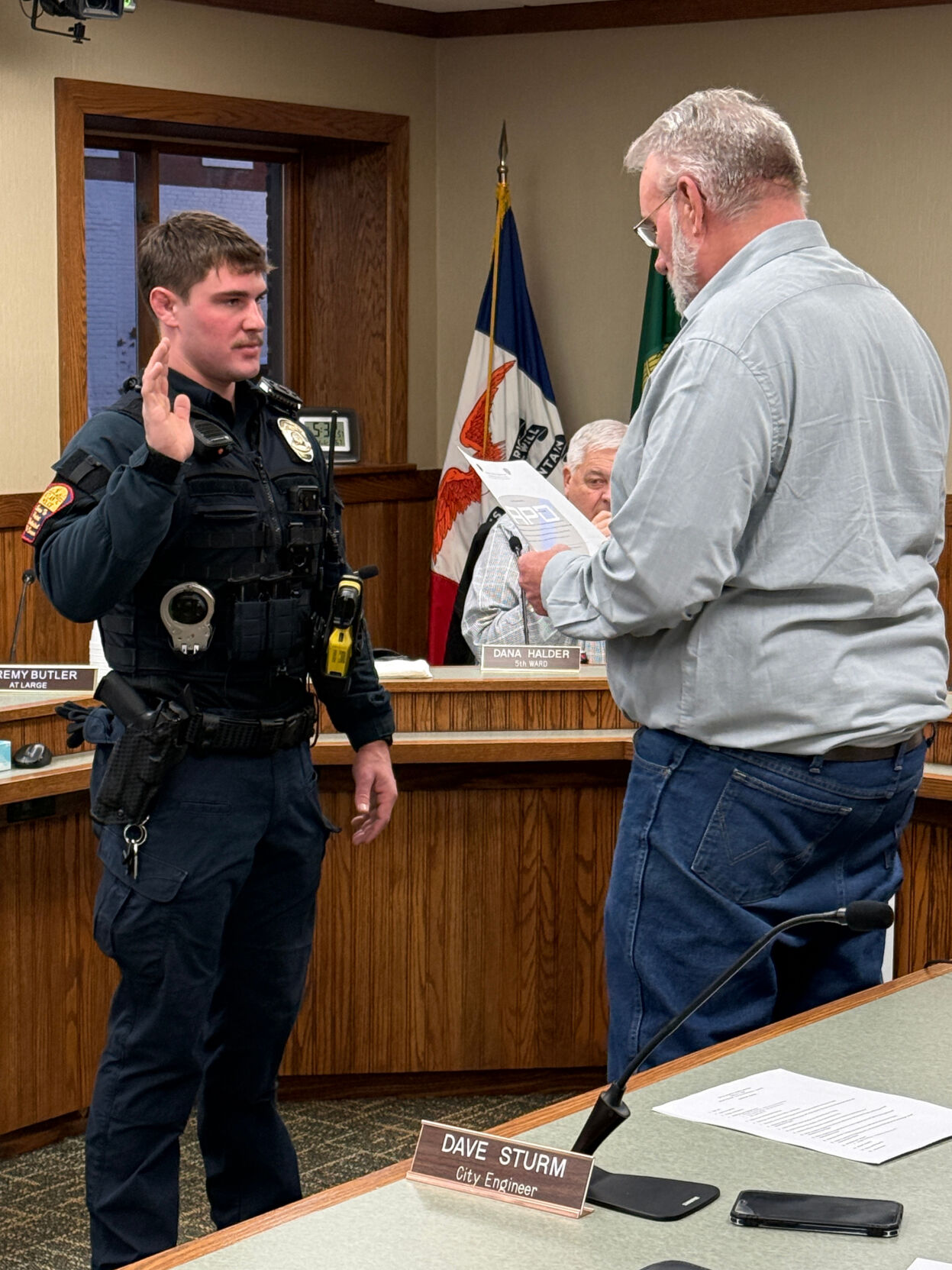 Police Officer Joe Weaver Sworn in Wednesday | Atlantic ...