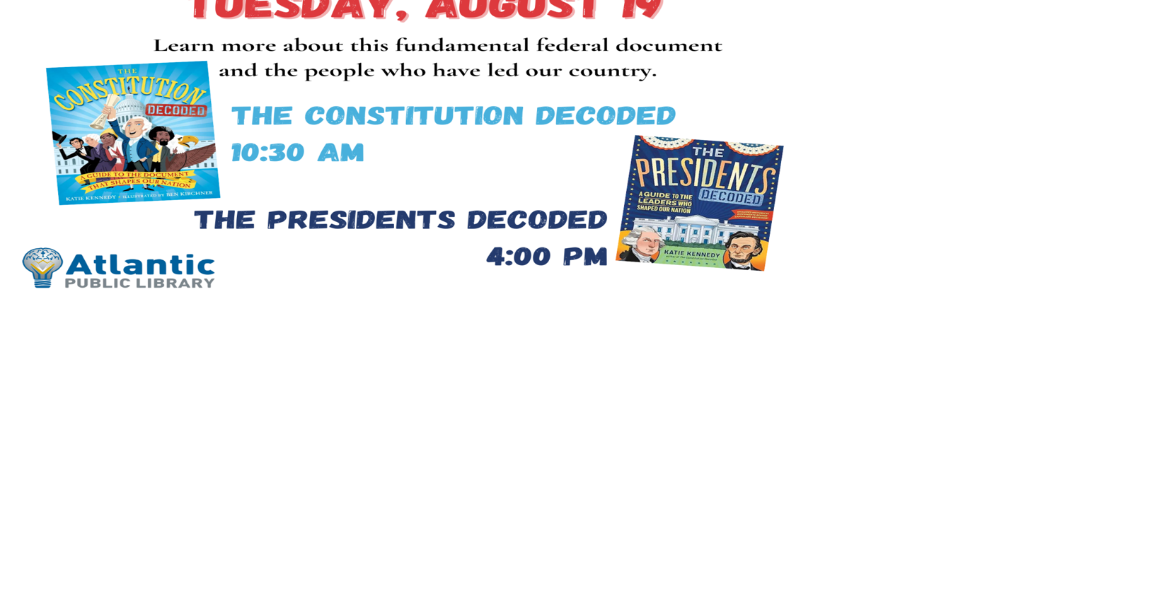 Atlantic Public Library to feature presentations on Constitution and ...