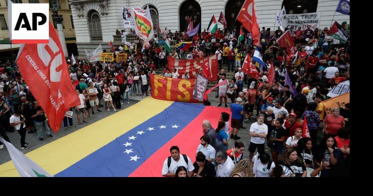 Hundreds protest in Rio against Trump and US intervention in Venezuela ...