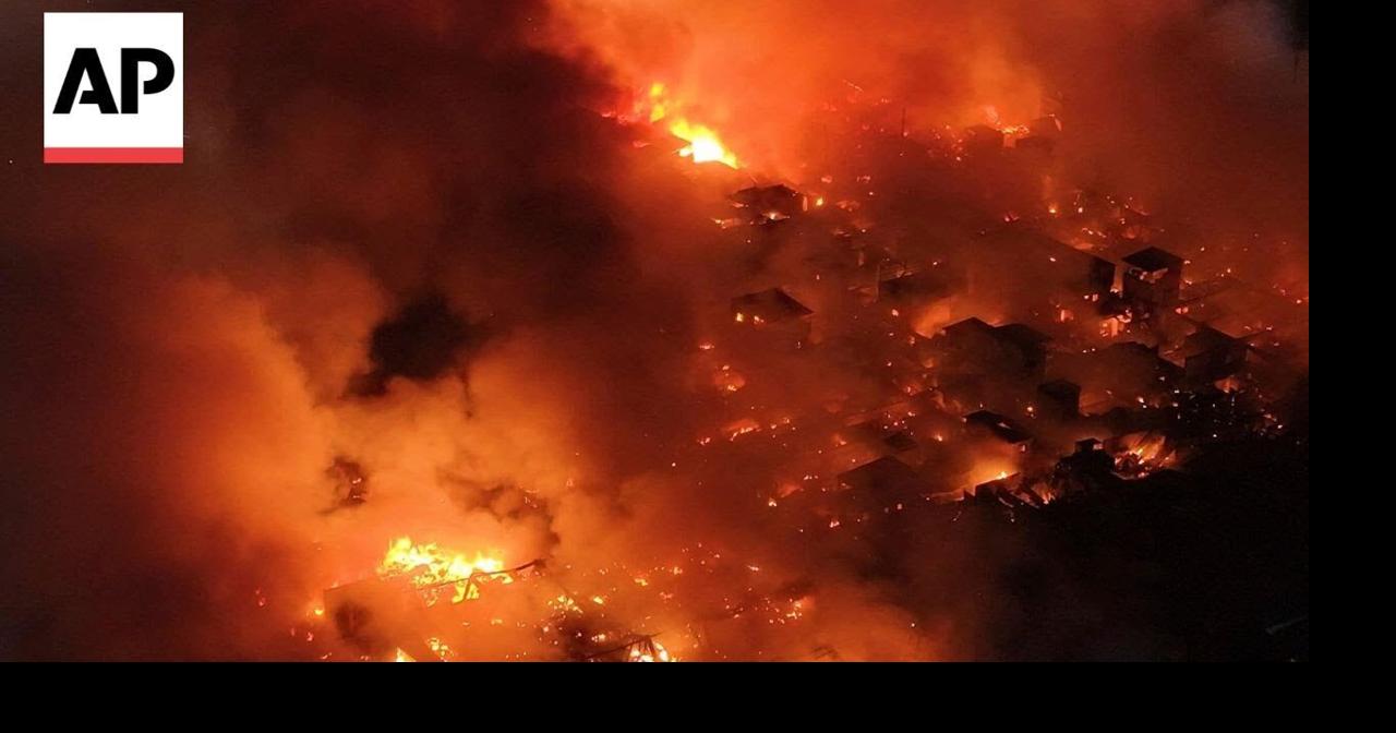 WATCH: Massive fire breaks out in residential area in Manila ...