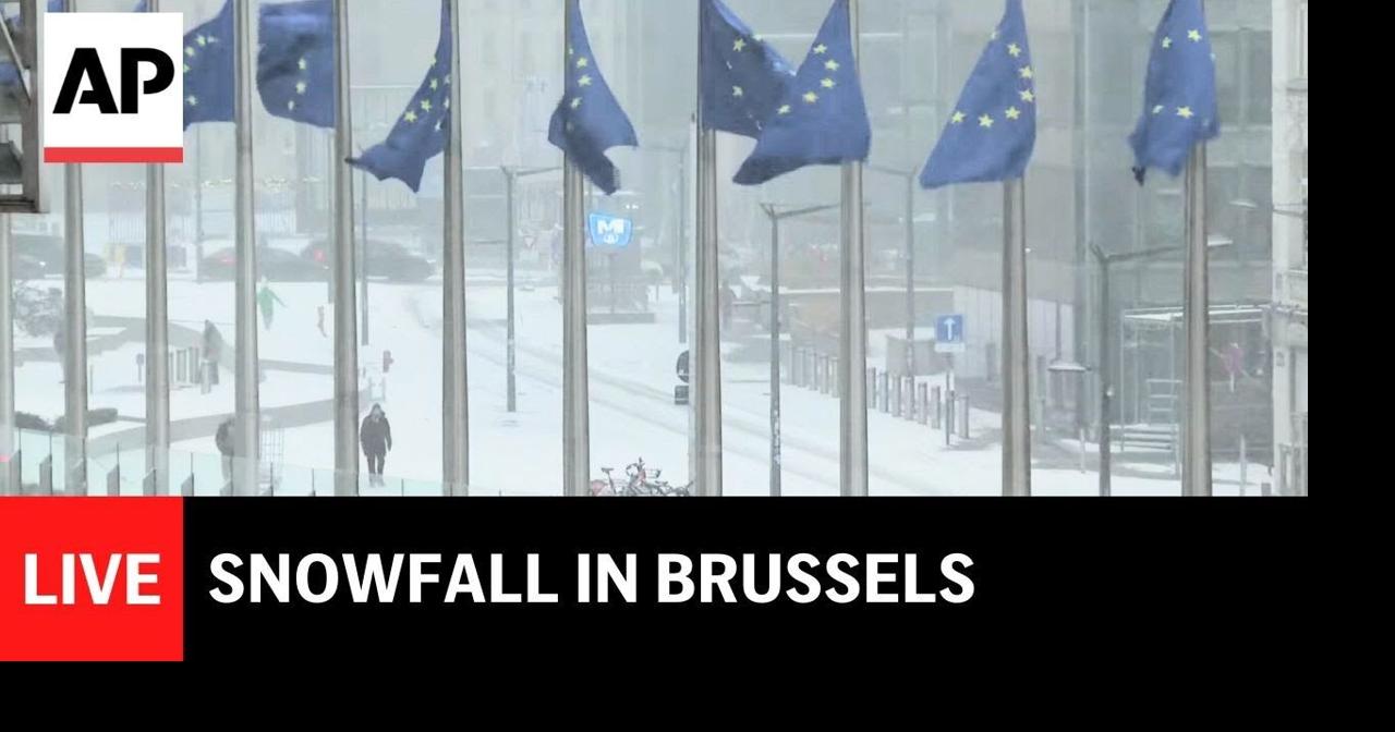 LIVE: Heavy snowfall in Brussels | | swiowanewssource.com