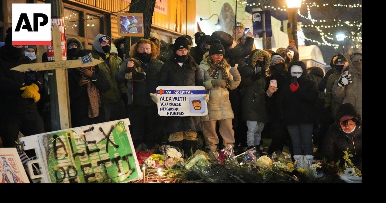 Hundreds gather at memorial for man fatally shot by federal officer in ...