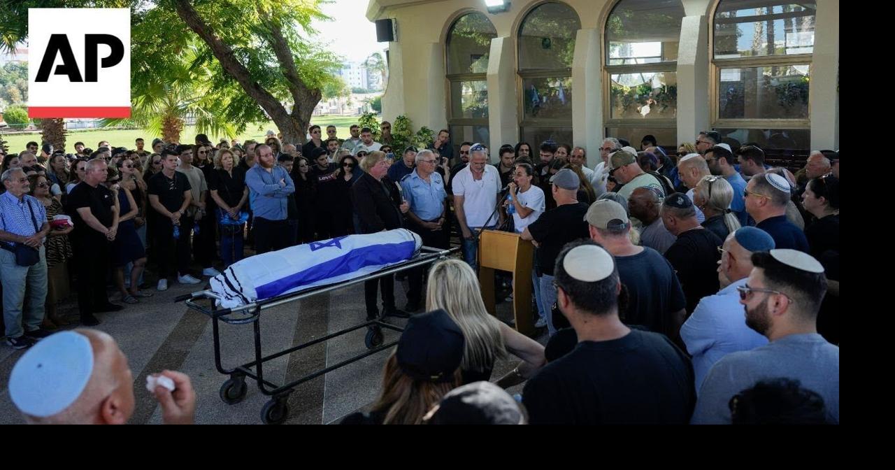 Funeral held for Israeli hostage Almog Sarusi after his body was recovered from Gaza ...