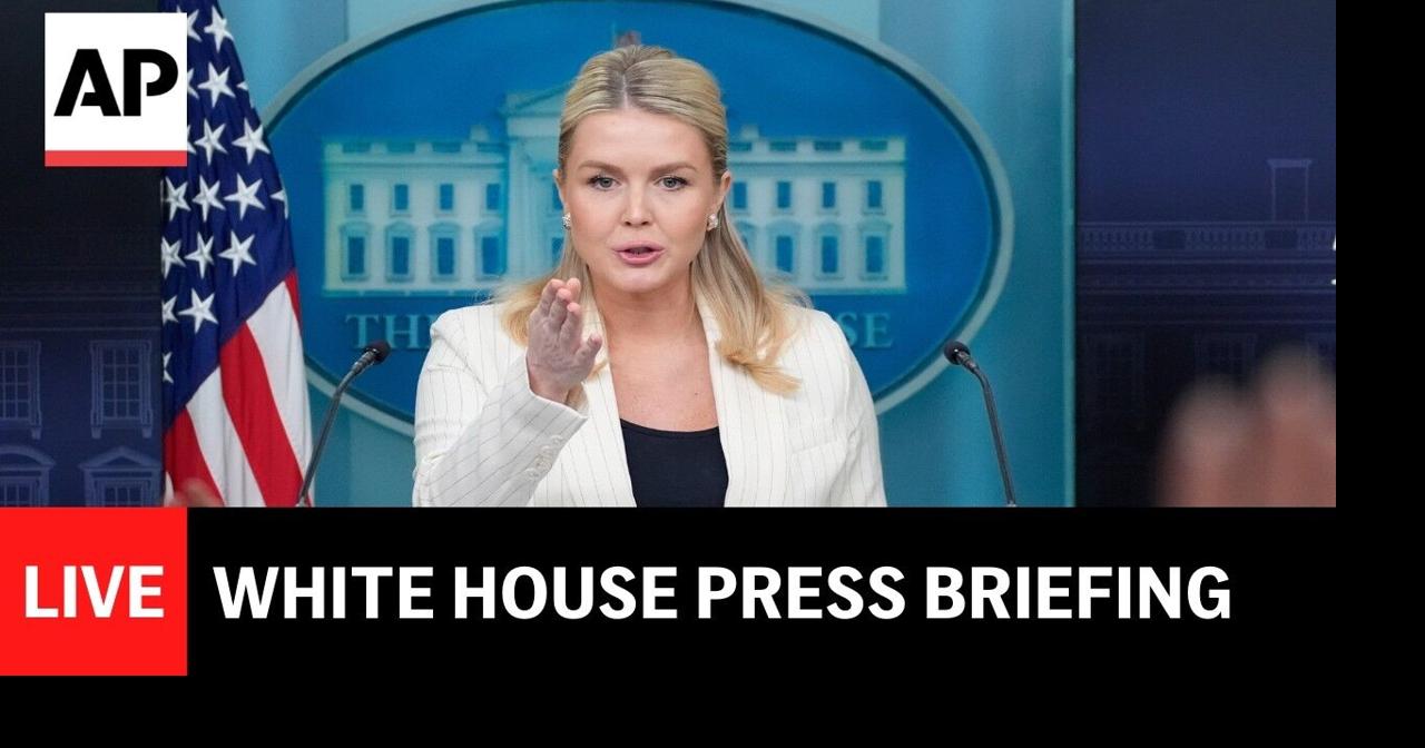 LIVE: White House press briefing with Karoline Leavitt ...