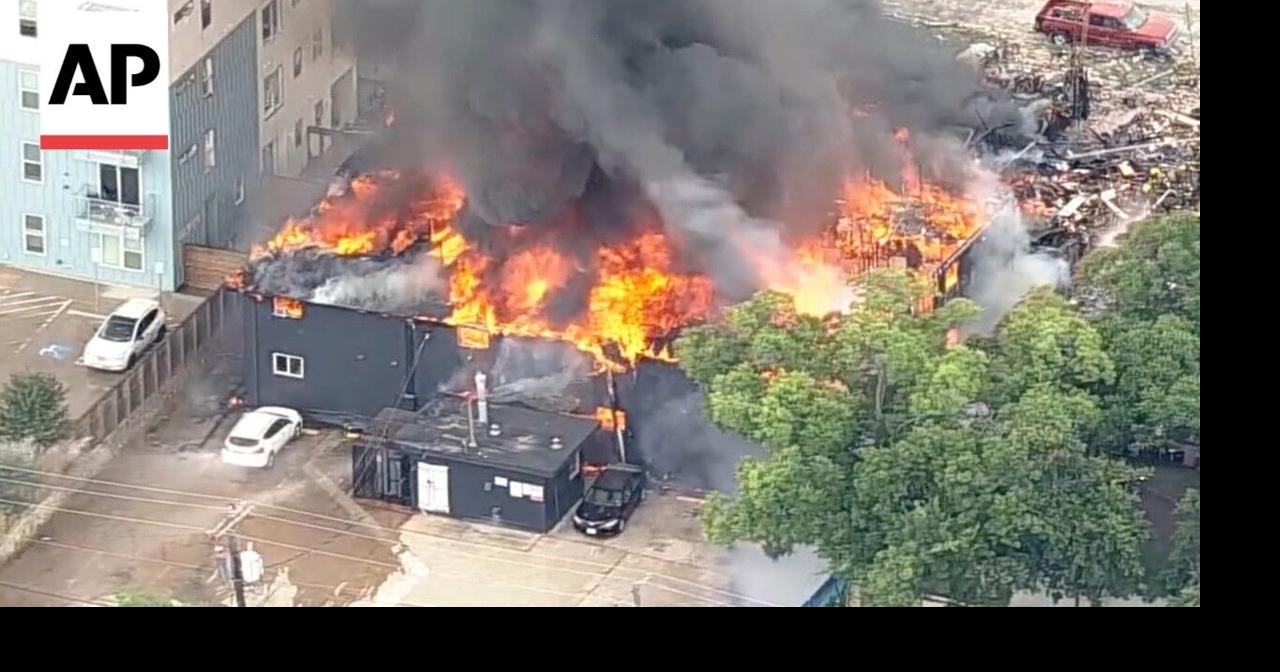 Large fire erupts at an apartment complex in Dallas, Texas ...