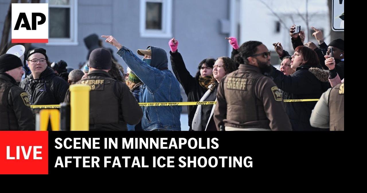 LIVE: Scene in Minneapolis after fatal ICE shooting ...
