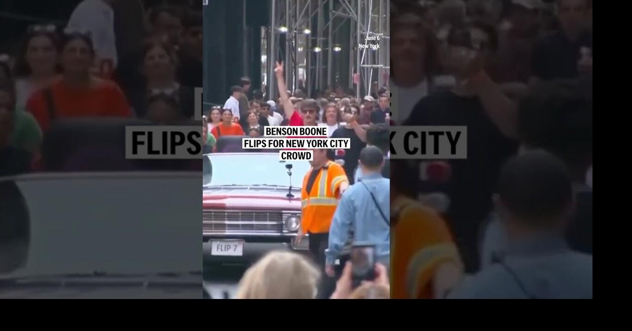 Benson Boone flips for New York City crowd | | swiowanewssource.com
