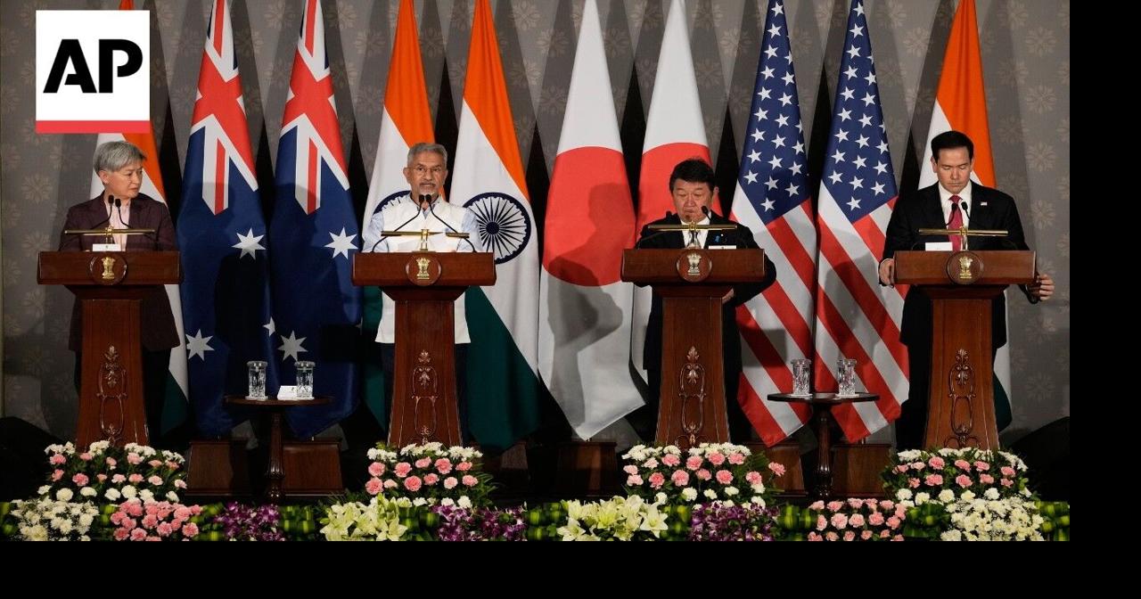 Quad foreign ministers deliver joint remarks in New Delhi ...