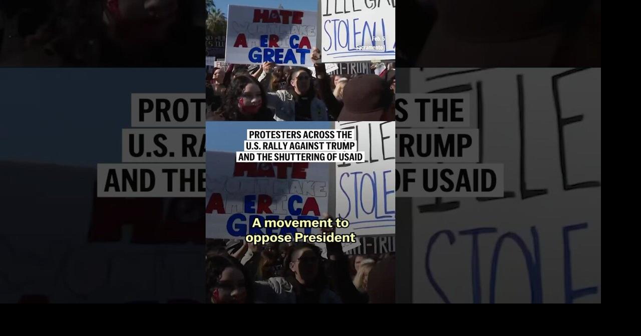 Protesters across the U.S. rally against Trump and the shuttering of ...