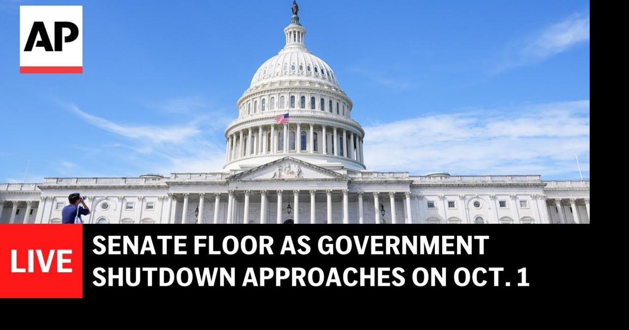 LIVE: Senate floor as government shutdown approaches on Oct. 1 ...