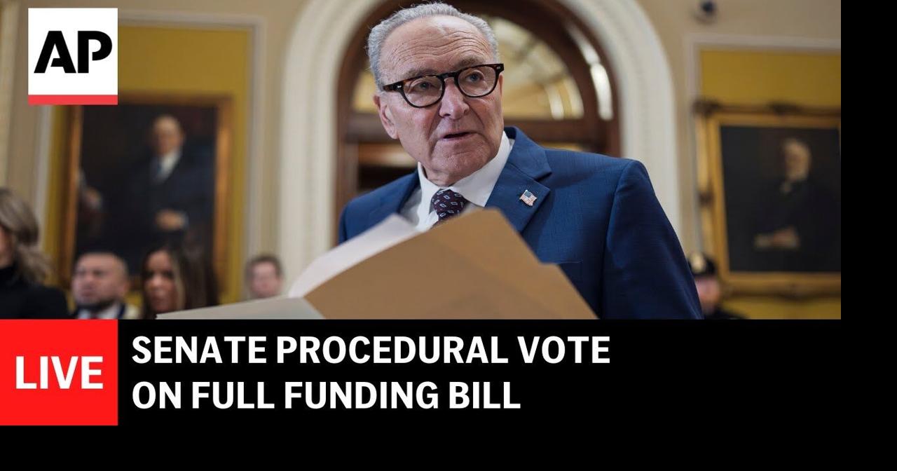 LIVE: Senate procedural vote on full funding bill threatens to trigger ...