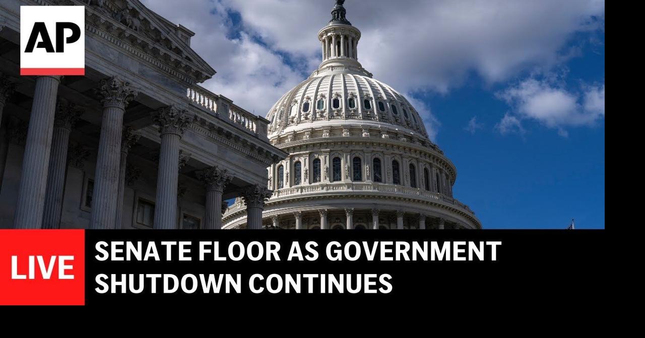 LIVE: Senate floor as government shutdown continues ...