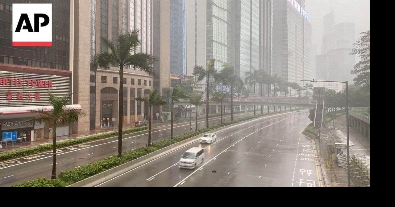 Hong Kong issues its highest hurricane warning as Typhoon Wipha hits ...