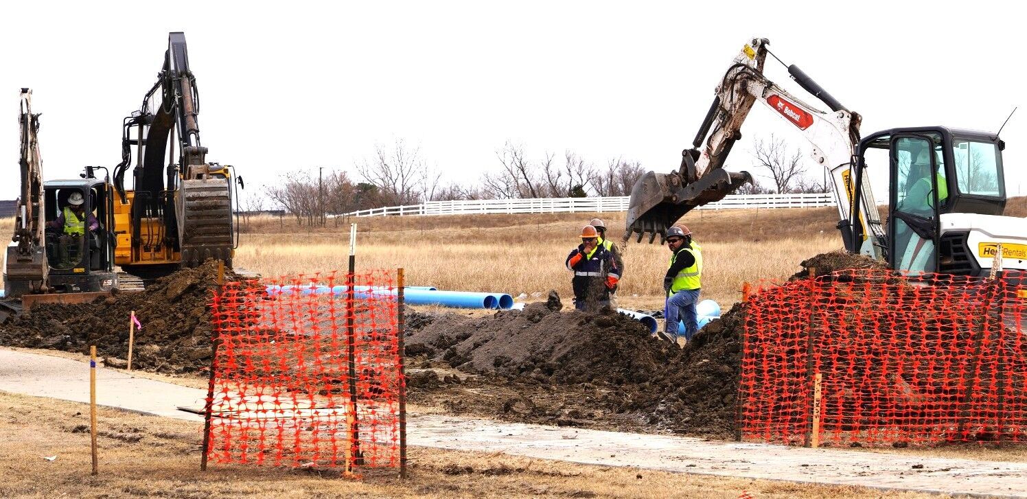 Water line construction near Apache Casino Hotel | Community News ...