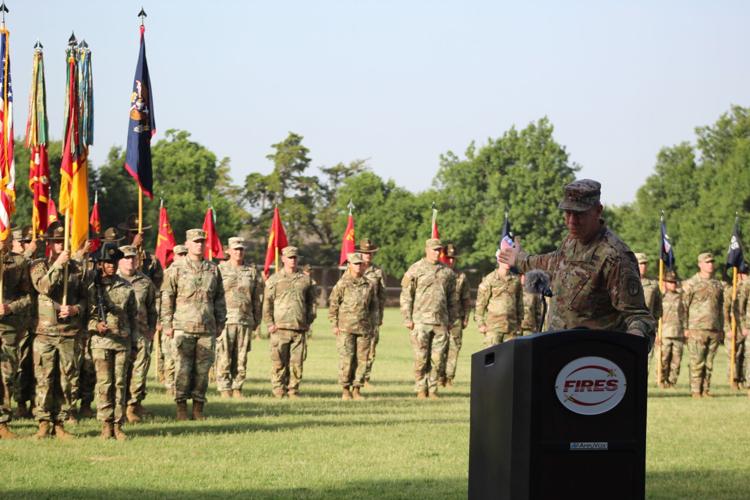 Col Blackmon Hands Over Command Of 434th Brigade To Col Stewart At