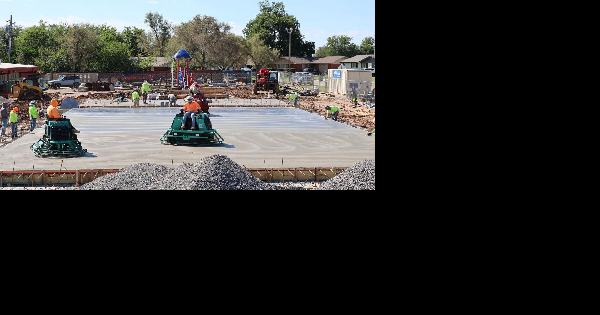 Slab finishing at Ridgecrest Elementary | News | swoknews.com