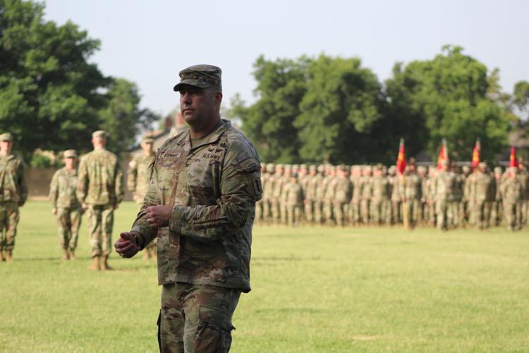 Col. Blackmon hands over command of 434th Brigade to Col. Stewart at ...