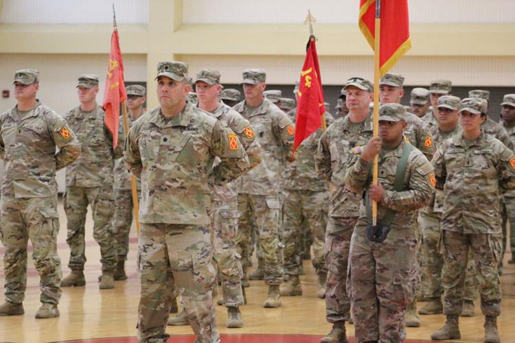 14th Field Artillery prepares for deployment with casing of colors ...