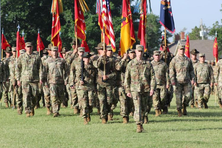 Col Blackmon Hands Over Command Of 434th Brigade To Col Stewart At