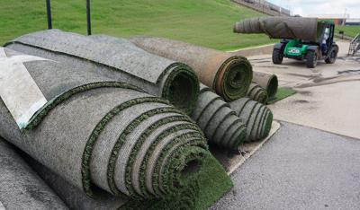 New turf installation begins at Cameron Stadium | Sports | swoknews.com