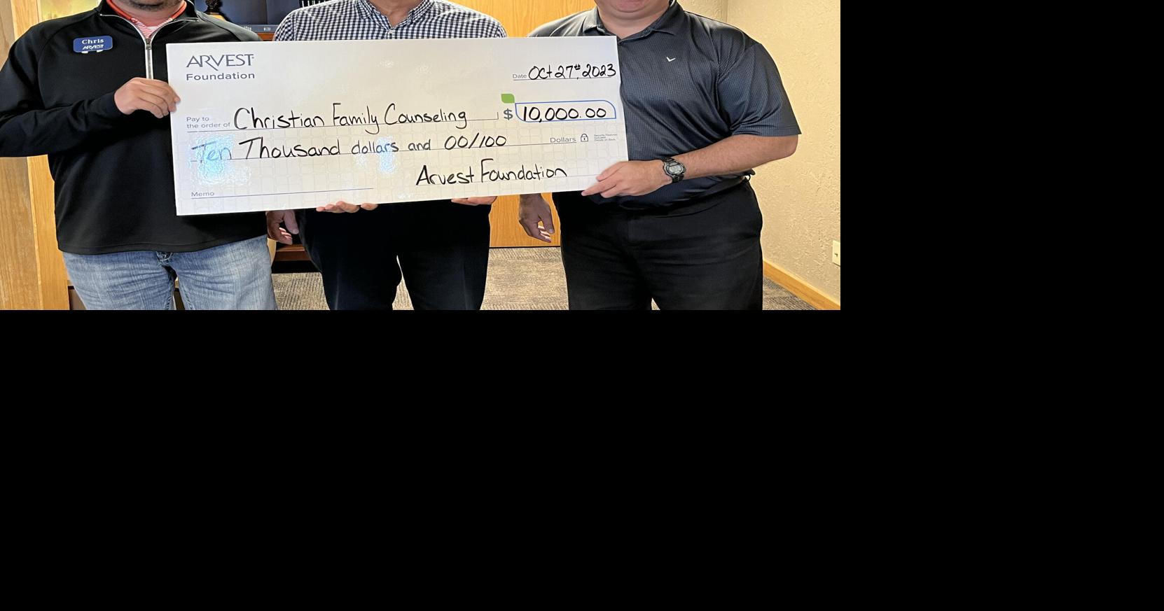 Christian Family Counseling Center receives donation | Community News ...