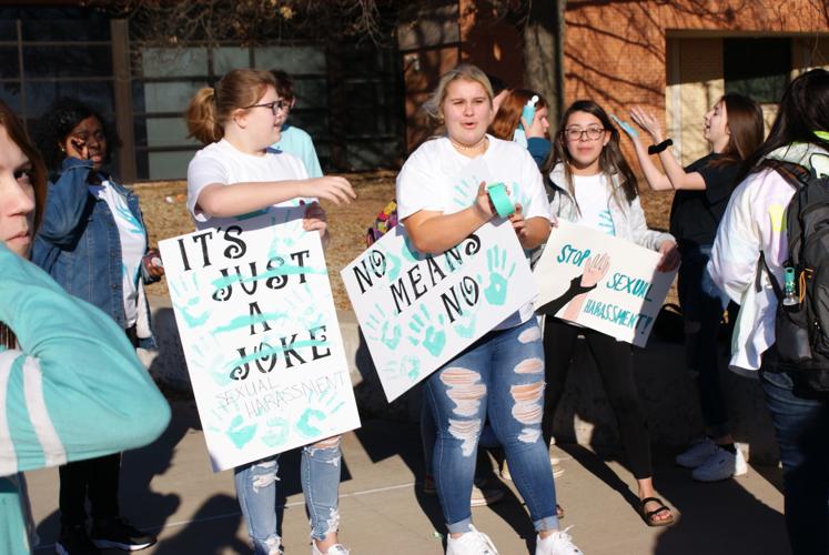 'No means no' Duncan students walkout of class to protest sexual ...