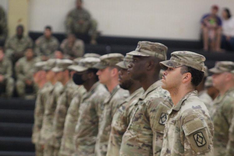 14th Field Artillery prepares for deployment with casing of colors ...