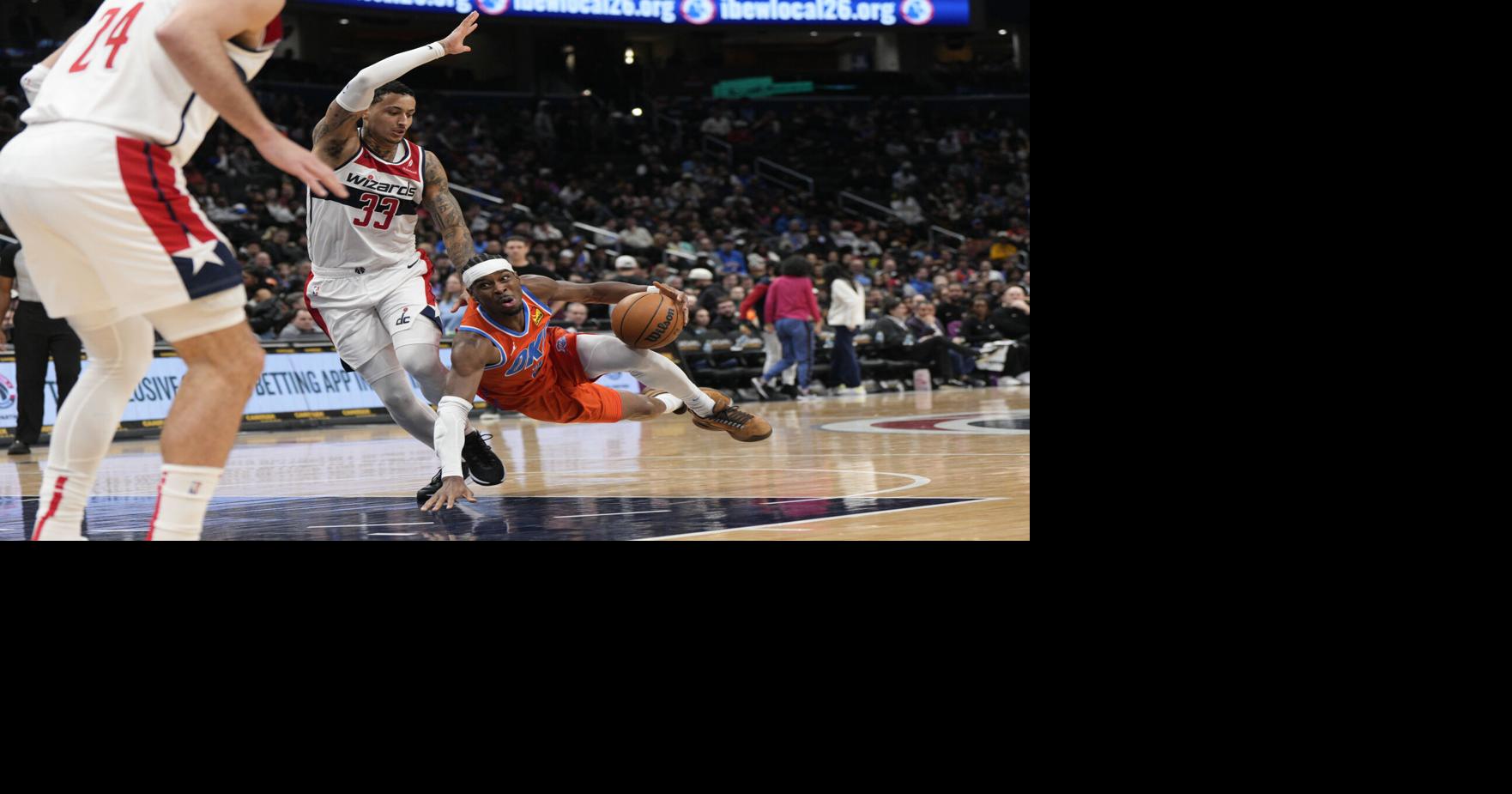 SGA overcomes poor shooting, leads Thunder past Wizards | Sports ...