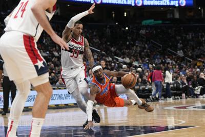 SGA overcomes poor shooting, leads Thunder past Wizards | Sports ...