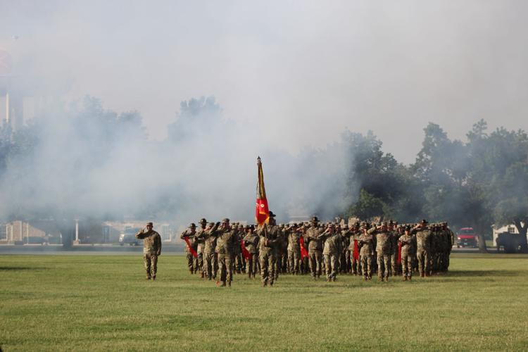 Col. Blackmon hands over command of 434th Brigade to Col. Stewart at ...