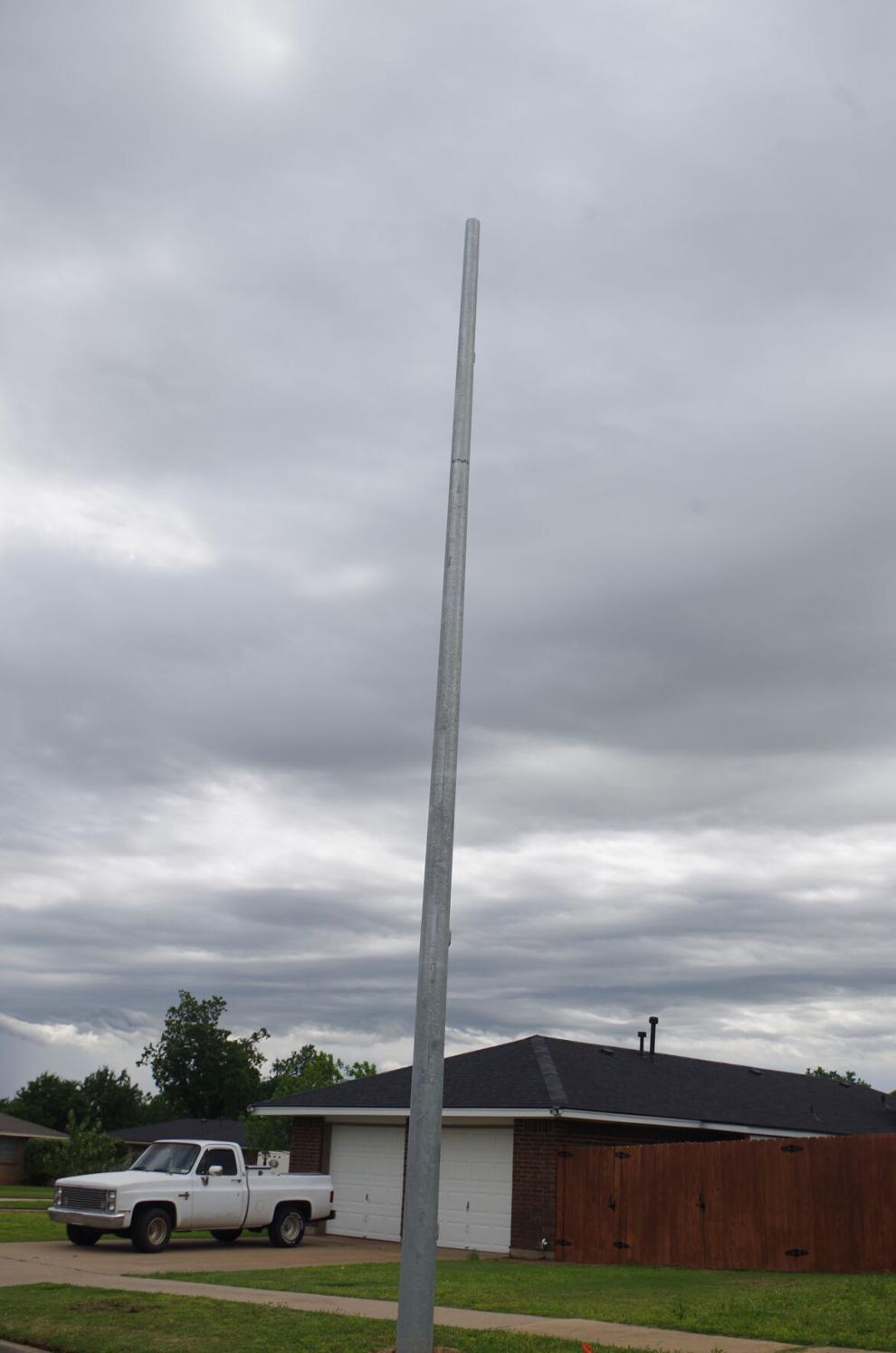 West Lawton resident critical of cell phone pole placed in her side ...