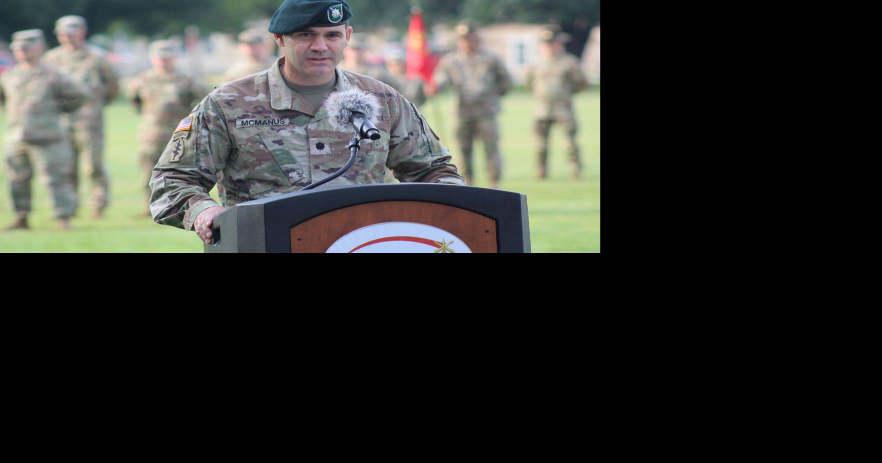 Lt. Col. McManus takes command of 1-40th Field Artillery Battalion ...