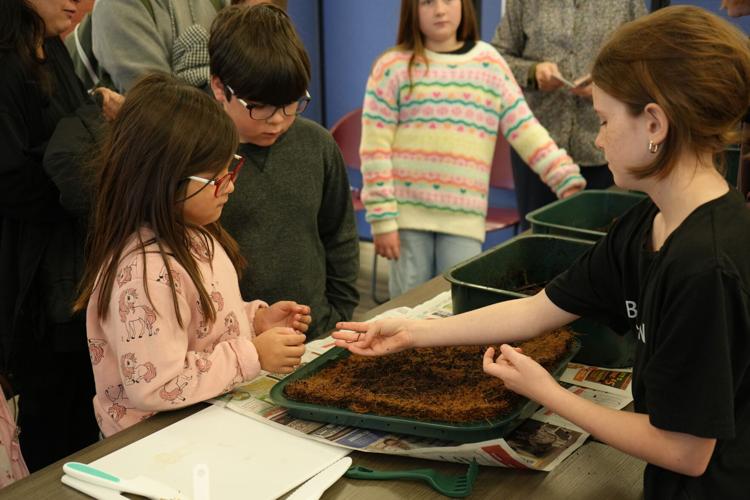 Library workshop teaches families how to care for a worm farm ...