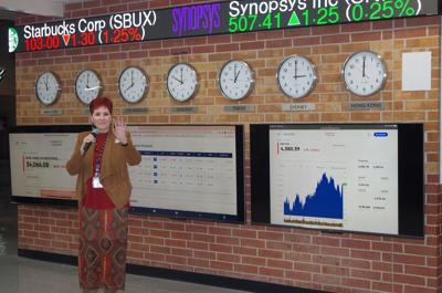 Global Marketing Wall giving Life Ready Students a look at the global ...