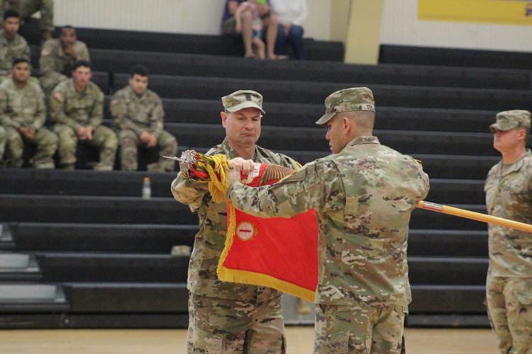 14th Field Artillery prepares for deployment with casing of colors ...