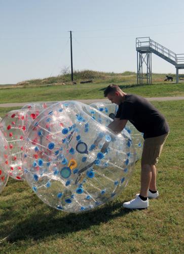 BOSS members try Zorb ball soccer | News | swoknews.com