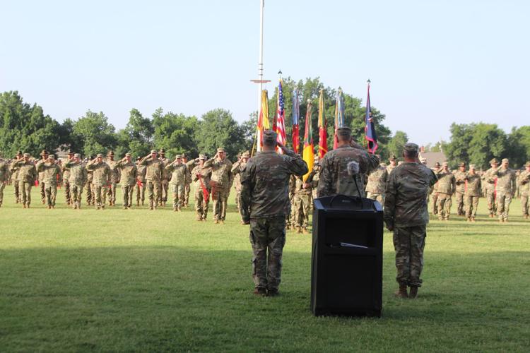 Col. Blackmon hands over command of 434th Brigade to Col. Stewart at ...
