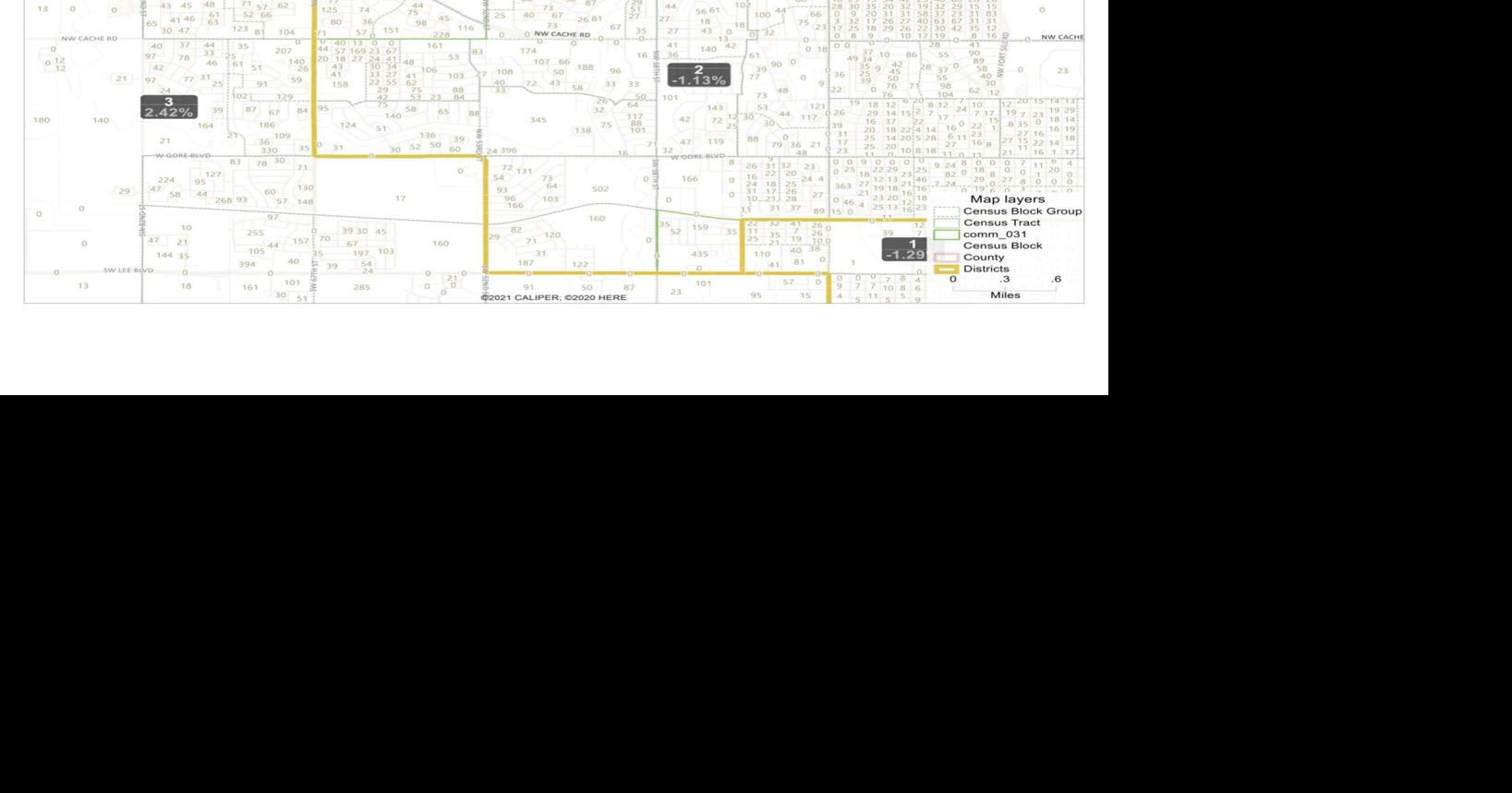 Comanche County commissioners propose new district map | News ...