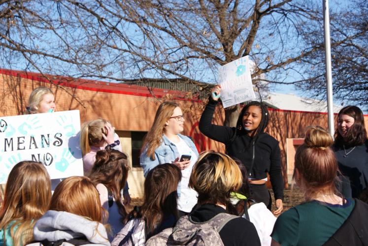 'No means no' Duncan students walkout of class to protest sexual ...