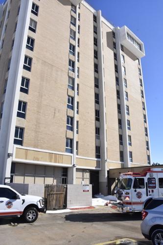 Burst fire suppression line leads to high-rise evacuation | Community ...