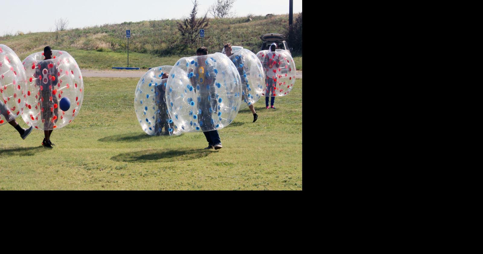 BOSS members try Zorb ball soccer | News | swoknews.com