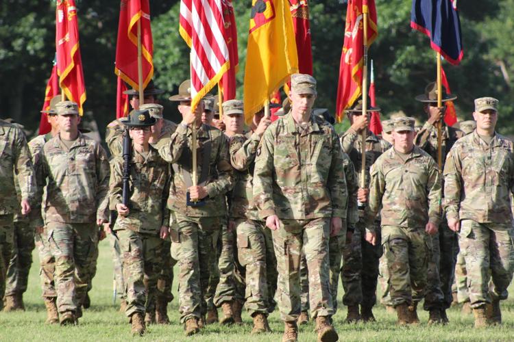 Col. Blackmon hands over command of 434th Brigade to Col. Stewart at ...