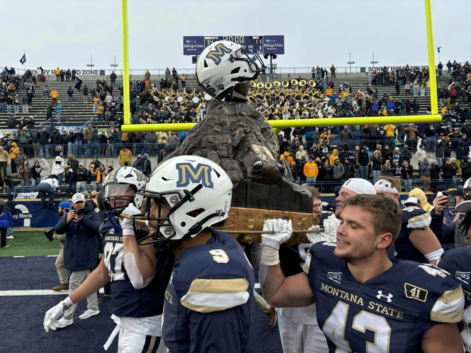 Bobcats drub Grizzlies 34-11 in 123rd Brawl of the Wild | Brawl of the ...