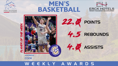 Carroll's Andrew Cook earns final Frontier Player of the Week honor ...