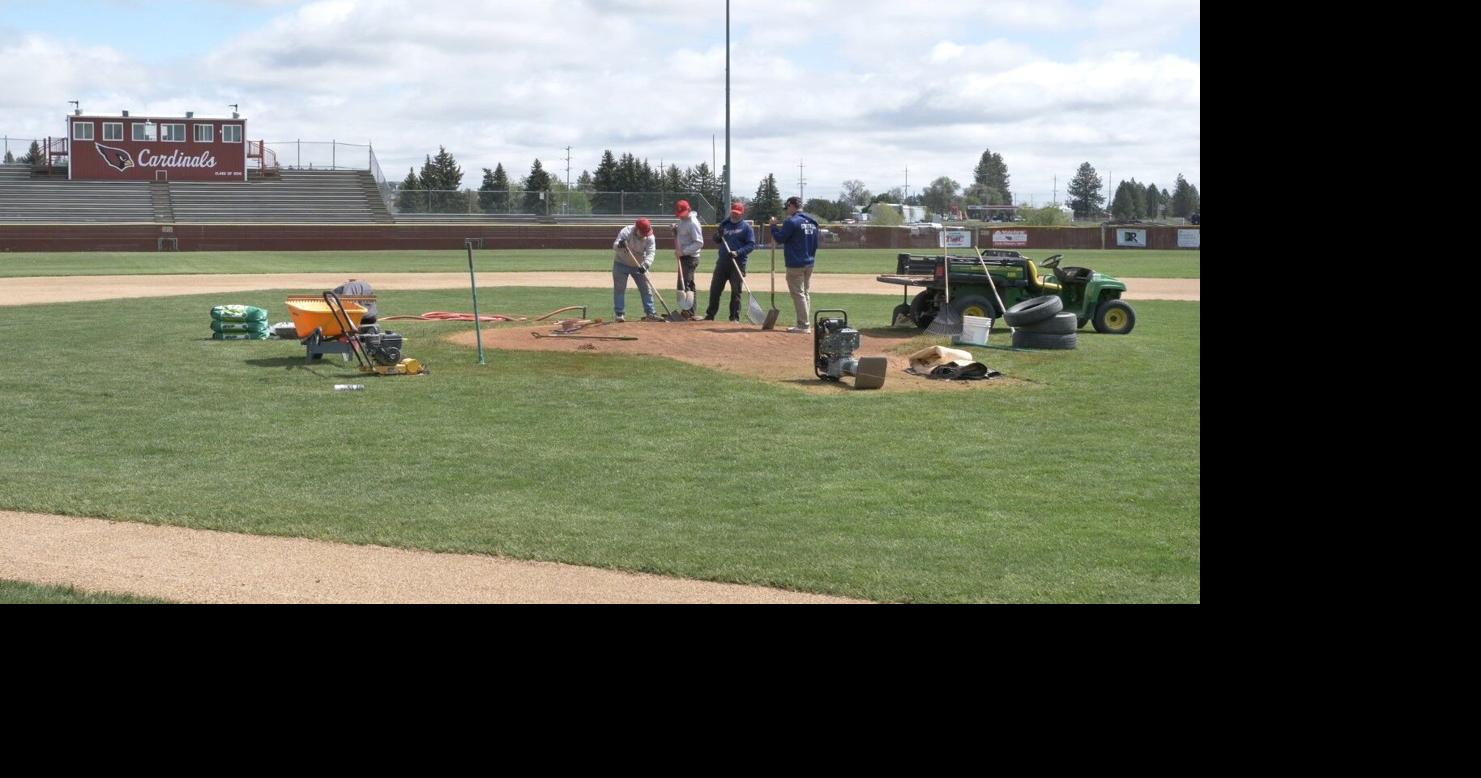 Spokane Indians renovate Medical Lake High School baseball field ...