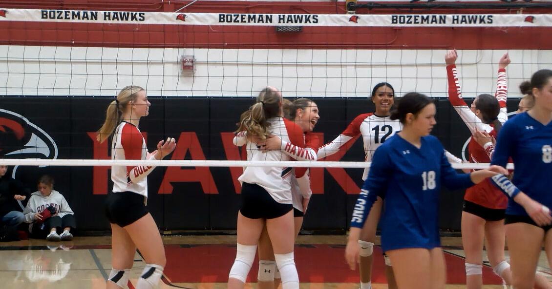 Bozeman volleyball sweeps Skyview, Hawks headed back to state | Montana ...