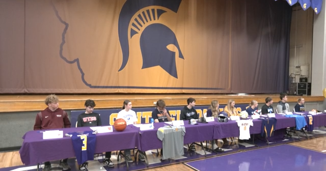 11 Sentinel Spartans honored on signing day | Montana High School ...