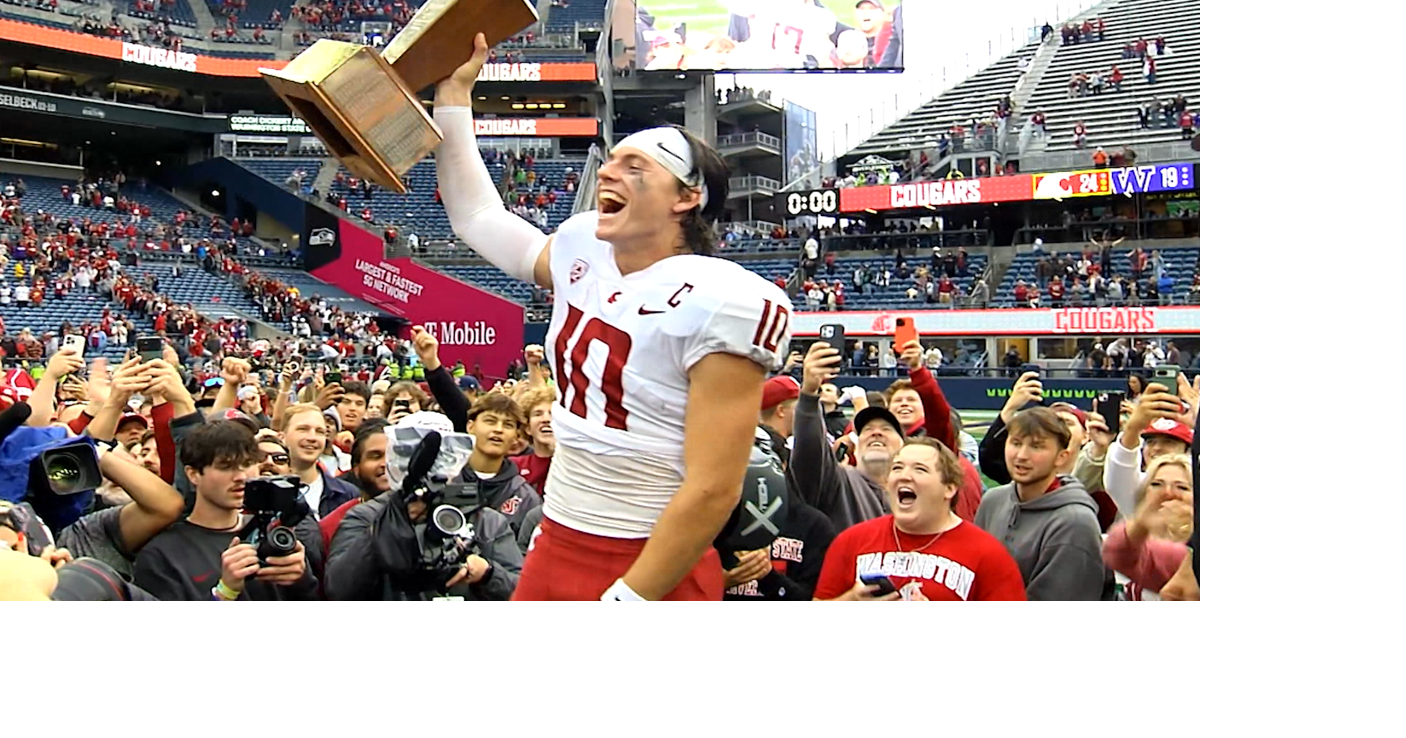 'This is a Pac-12 trophy': Jake Dickert, Cougars react to winning 116th ...