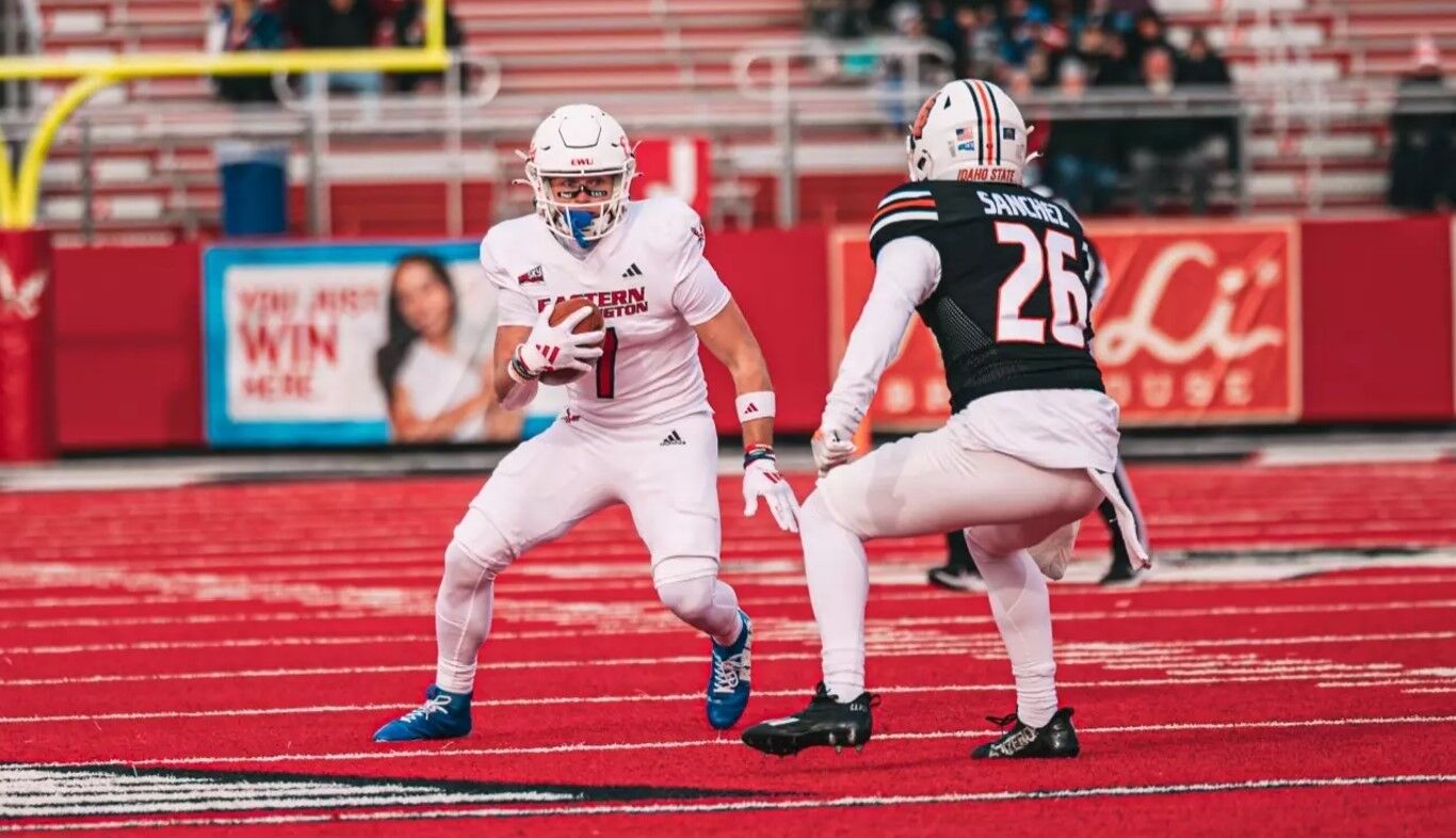 EWU WR Efton Chism III sky-rocketing on NFL draft boards after standout ...