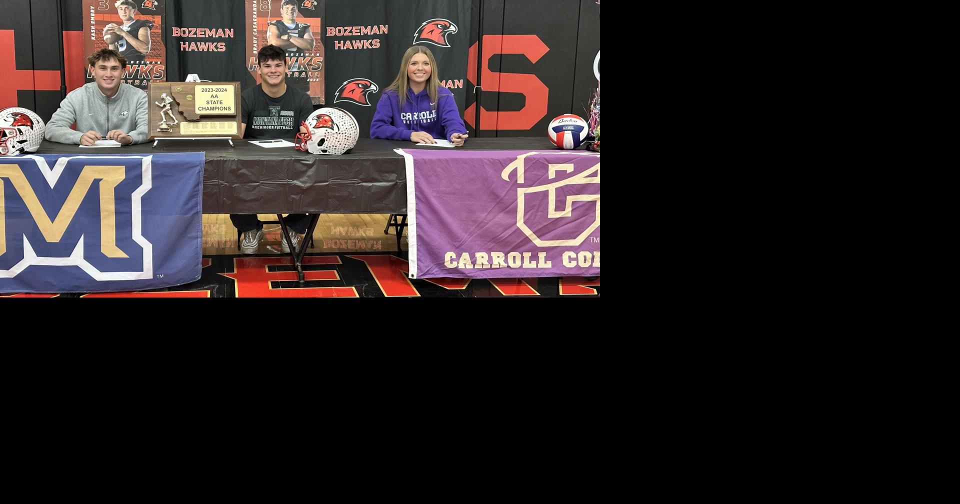 Three Bozeman High Hawks commit to play at the next level | Montana ...